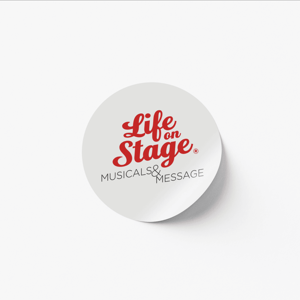 Life on Stage Sticker - Weiss (gross) - Shop [de]